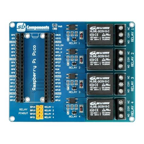 Raspberry Pi Pico Relay Board Botland Robotic Shop