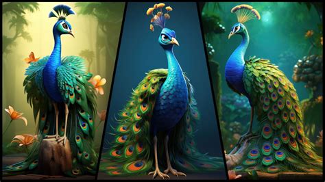 Artstation 340 Cartoon Peacock Characters 4k Reference Image Pack