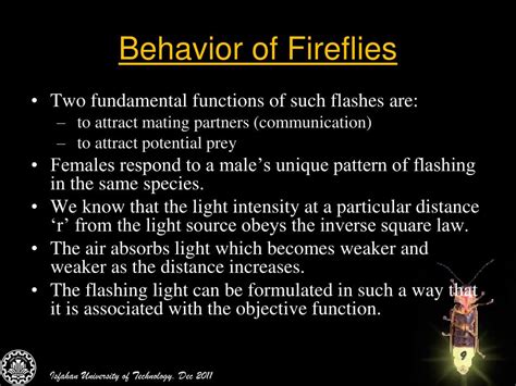 ppt firefly algorithm by rasool tavakoli powerpoint presentation