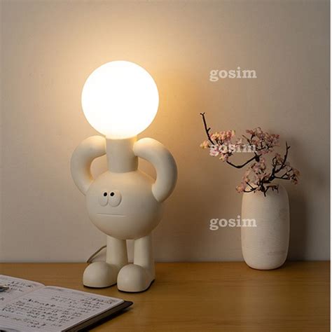 고심 단스탠드 귀여운 오브제 협탁 조명 3color 위시버킷