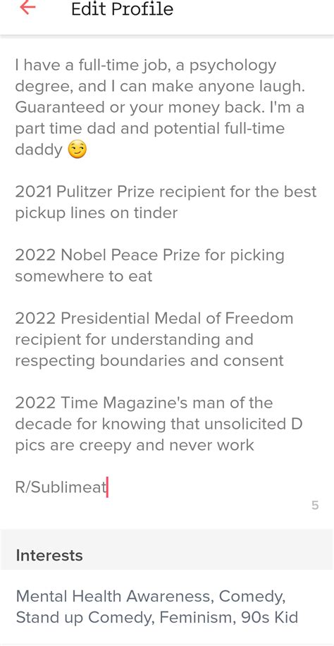 I See A Lot Of Questions What A Good Bio Should Look Like So I Have Posted Mine As A Good