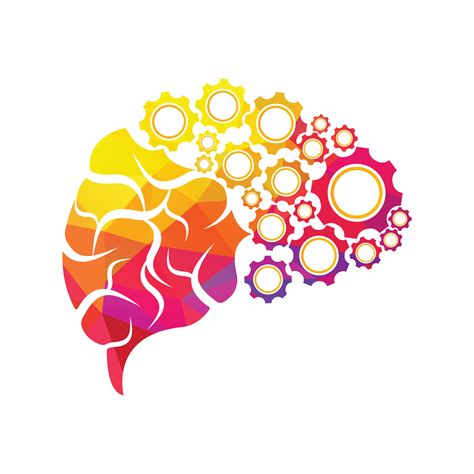 Technical Human Gears Brain Vector Design Digital Human Brain Shape Technical Human Gears Brain Vector Design Digital Human Brain Shape