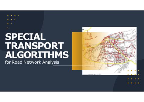 Module Special Transport Algorithms For Road Network Analysis SPECIAL TRANSPORT ALGORITHMS