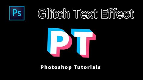 How To Create Glitch Text Effect Photoshop Tutorial Youtube
