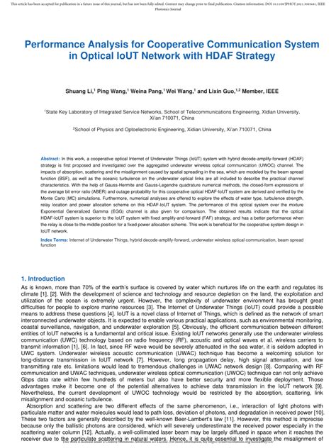 Pdf Performance Analysis For Cooperative Communication System In
