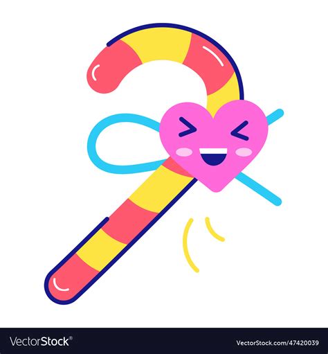 Candy Cane Royalty Free Vector Image Vectorstock