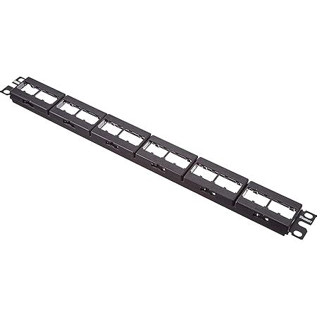 Amazon Com Panduit CPP WBLY Port Flat Patch Panel Black Electronics