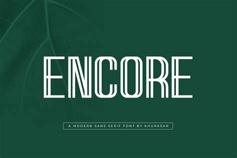 Encore Font Fonts Hut