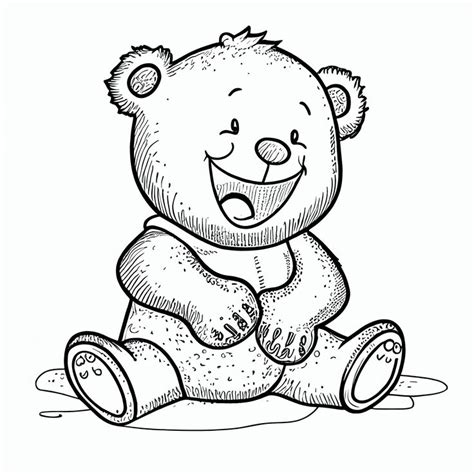 Laugh A Lot Bear Coloring Pages