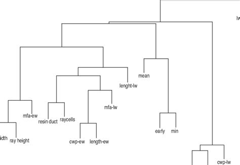 Hierarchical Clustering Tree Indicating The Order In Which Groups Were