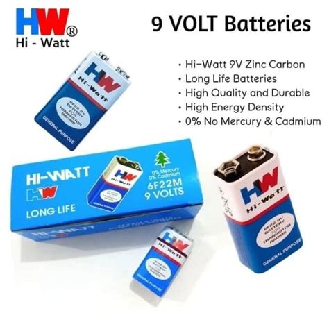 Jual Baterai Kotak 9V HW HI WATT Shopee Indonesia