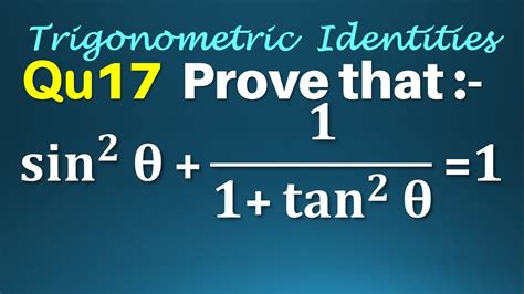 Q Prove that sin square theta plus by tan square theta prove sin θ tan