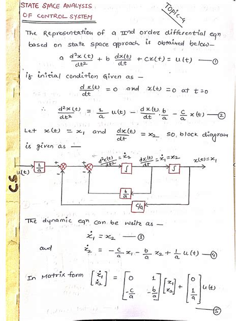 State Space Control System Pdf