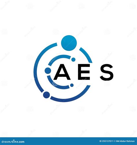 Aes Letter Logo Design On Black Background Aes Creative Initials