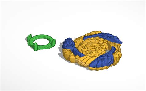3d Design Beyblade Burst Geist Fafnir F4 Tinkercad