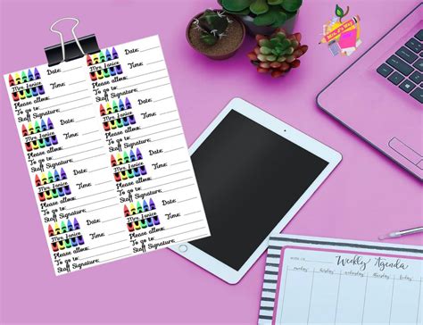 Editable Hall Pass Template Broken Crayons Still Color Hall Pass Templates
