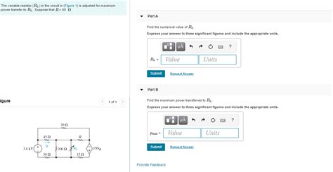 Solved The Variable Resistor RL In The Circuit In Figure Chegg Com