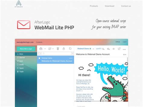 afterlogic webmail lite 8 beta open source webmail script betalist