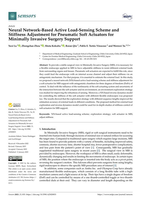 Pdf Neural Network Based Active Load Sensing Scheme And Stiffness