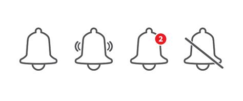 알림 벨 아이콘입니다 받은 편지함 메시지입니다 알람 아이콘 벡터 일러스트레이션 벨에 대한 스톡 벡터 아트 및 기타 이미지 벨 아이콘 기민 Istock