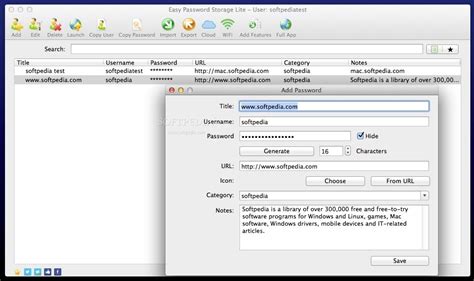 Easy Password Storage Download Mac Softpedia Easy Password Storage Download Mac Softpedia