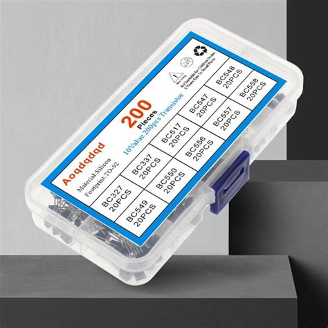 200pcs Transistor Set 10 Values To 92 Transistor Assorted Kit Bc547 Bc548 Bc549 12 69 Picclick Au