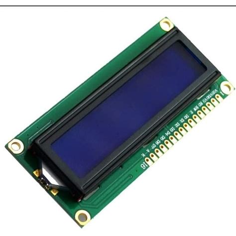 Jual Lcd Display 16x2 1602 I2c Background Biru Tulisan Putih 16 Karakter Indonesiashopee Indonesia