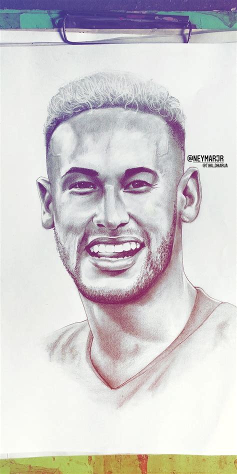 How To Draw Neymar Jr Step By Step Easy With Pencil