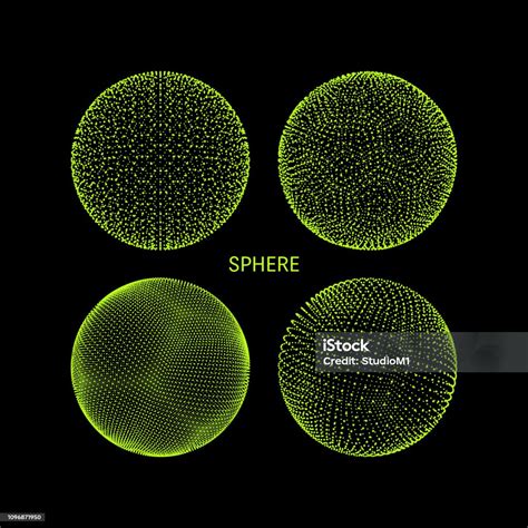 3 차원 구체입니다 글로벌 디지털 연결입니다 기술 개념입니다 벡터 일러스트입니다 점박이에 대한 스톡 벡터 아트 및 기타 이미지 점박이 구 점 연결하기 Istock