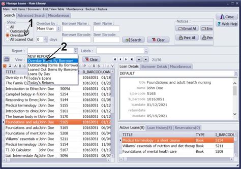 Handy Library Manager Administrator Run Reports And Labels