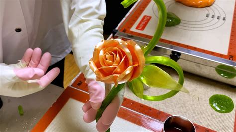 설탕공예 장미 꽃 만들기 Asmr 리얼사운드 Youtube