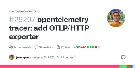Joao G On Linkedin Opentelemetry Tracer Add Otlp Exporter By Joaopgrassi · Pull Request…