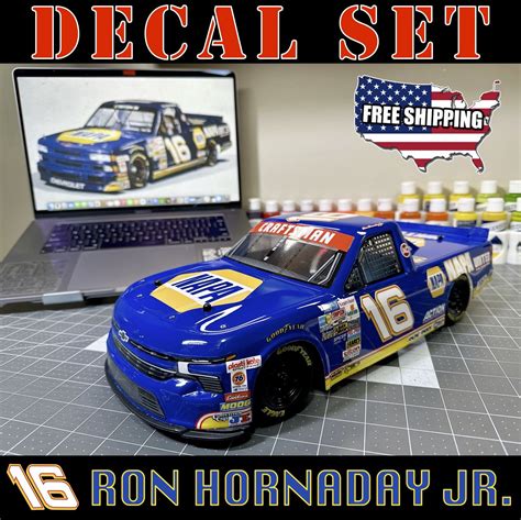 112 Rc Nascar Decals Ron Hornaday Jr 16 Napa Chevy Truck Losipro