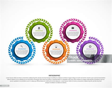 기어 Infographic를 추상화 합니다 디자인 요소입니다 비즈니스 프레 젠 테이 션 또는 정보 배너에 대 한 인포