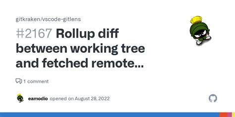 Rollup Diff Between Working Tree And Fetched Remote Doesnt Show