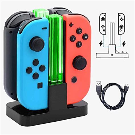 4 In 1 조이패드 충전 도크 스탠드 스테이션 스위치 조이스틱 컨트롤러 충전기 닌텐도 스위치 용 Usb 타입 C 충전 케이블 포함충전기 Aliexpress