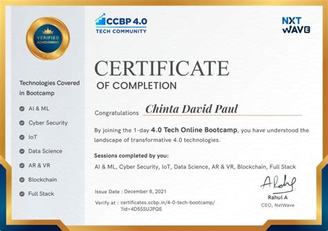 David P On Linkedin Ccbp Nxtwave Rahulattuluri