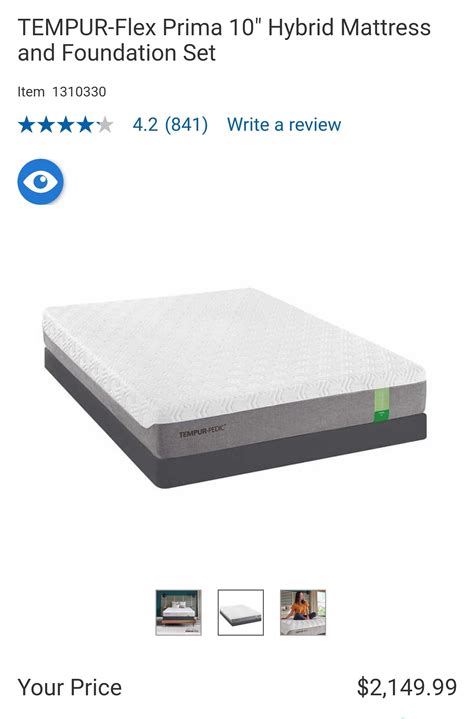 Tempur Pedic Flex Hybrid Queen Prima Deals