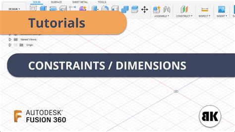 Fusion 360 Constraints Dimensions Youtube