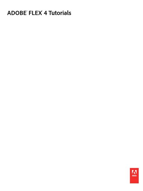 Flex 4 Tutorials Pdf