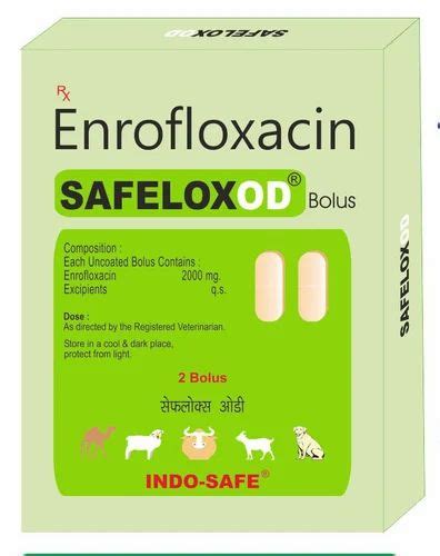 Enrofloxacin200mg Safelox Od Bolus At ₹ 83 Pack Veterinary Bolus In Jaipur Id 2853267880412