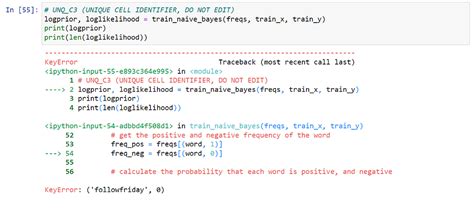 key error on training naive bayes nlp with classification and vector