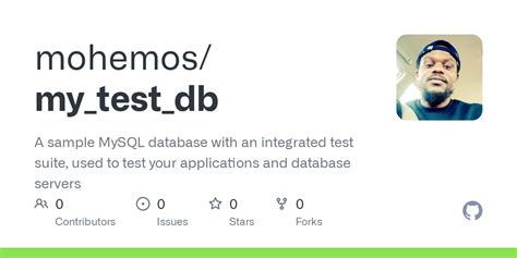 Github Mohemosmytestdb A Sample Mysql Database With An Integrated
