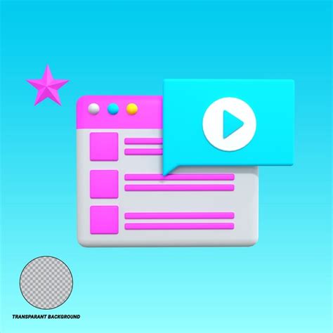 Premium Psd 3d Icon Cute