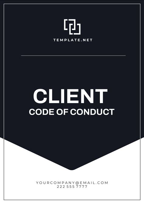 Free Client Code Of Conduct Template To Edit Online