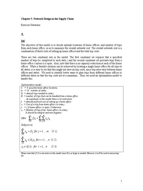 Chapter 5 Exercise Answers Pdf Mathematical Optimization Profit