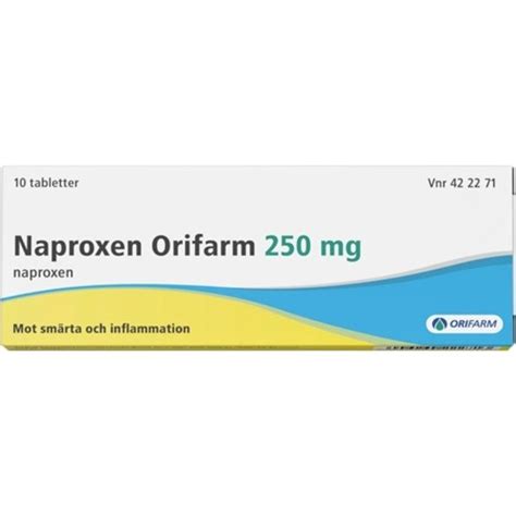 Köp Naproxen Orifarm Tablett 250 Mg 10 St På
