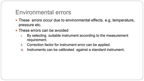 instrumentation and measurement error and its types pptx