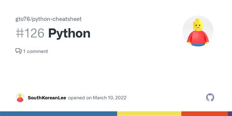 Python Issue 126 Gto76 Python Cheatsheet GitHub