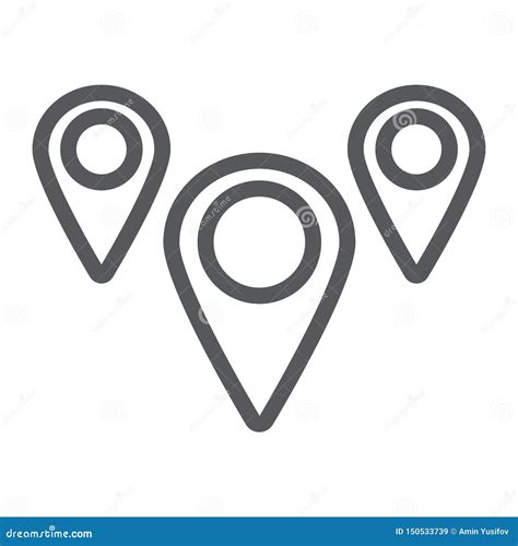 Geolocation Geotag Locator Icon Set Map Place Tag Pin Location Icons Markers Sign Gps Location